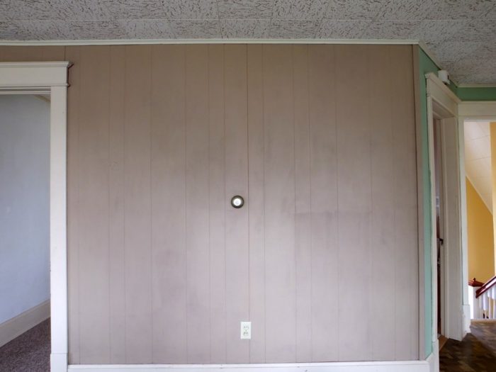 How to fill in the grooves of wall paneling · Little Victorian